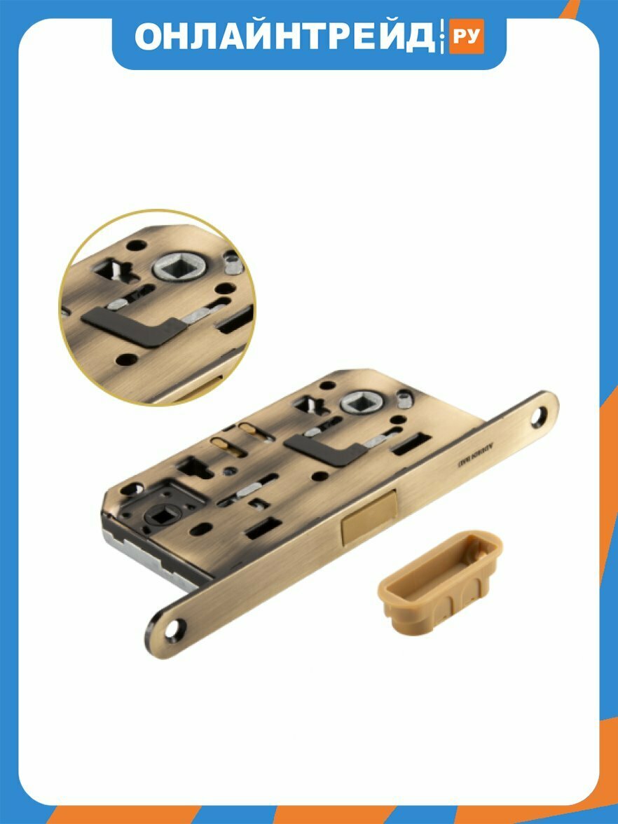 Замок межкомнатный магнитный Adden Bau WC-5096 MAG BRONZE