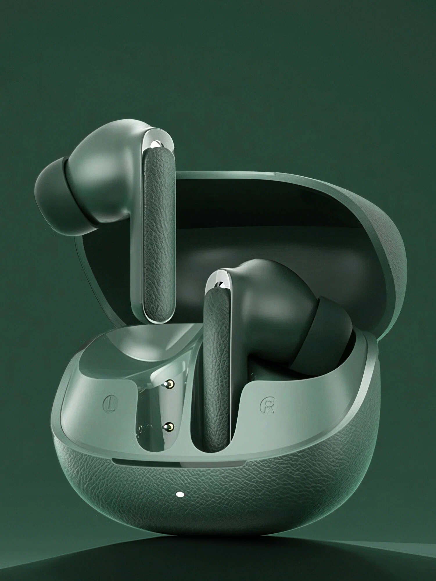 Беспроводные внутриканальные наушники QCY Buds ANC, 25 часов работы, IPX4, Bluetooth 5.4, зеленый