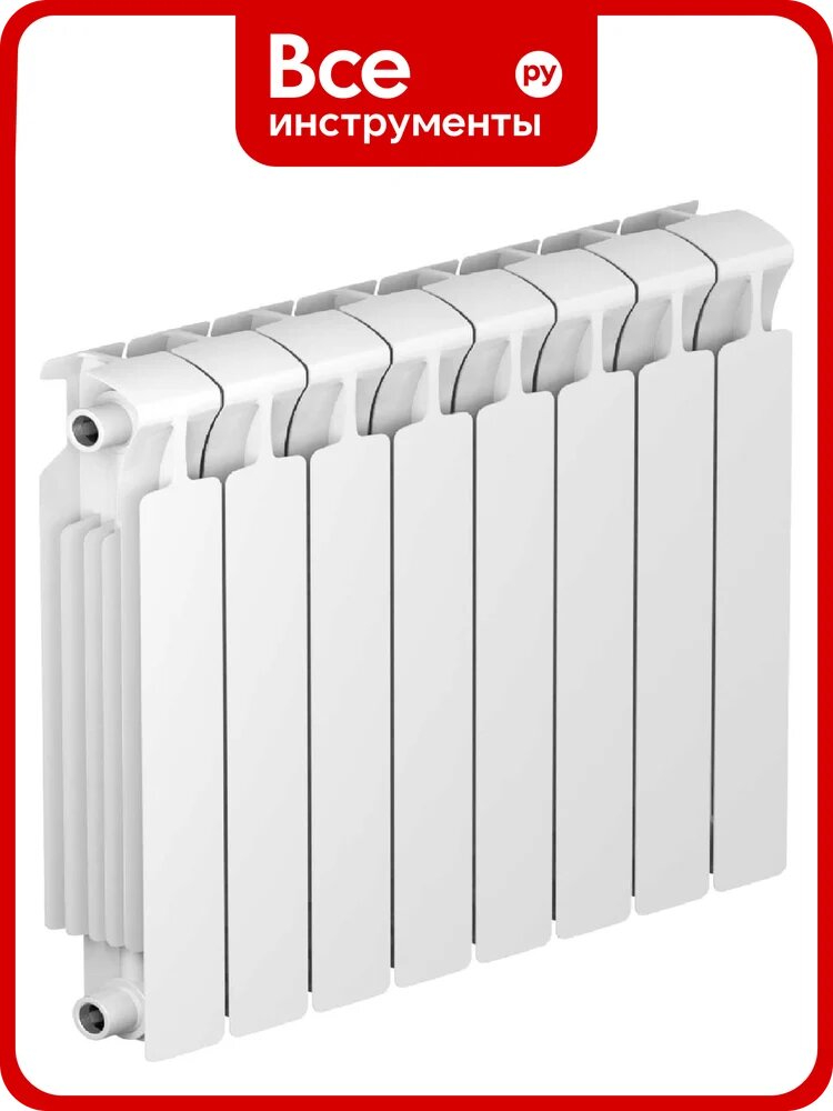 Биметаллический радиатор RIFAR MONOLIT 500 08 секц. бок. R-MN-500-08 антифризоустойчивый секционная конструкция