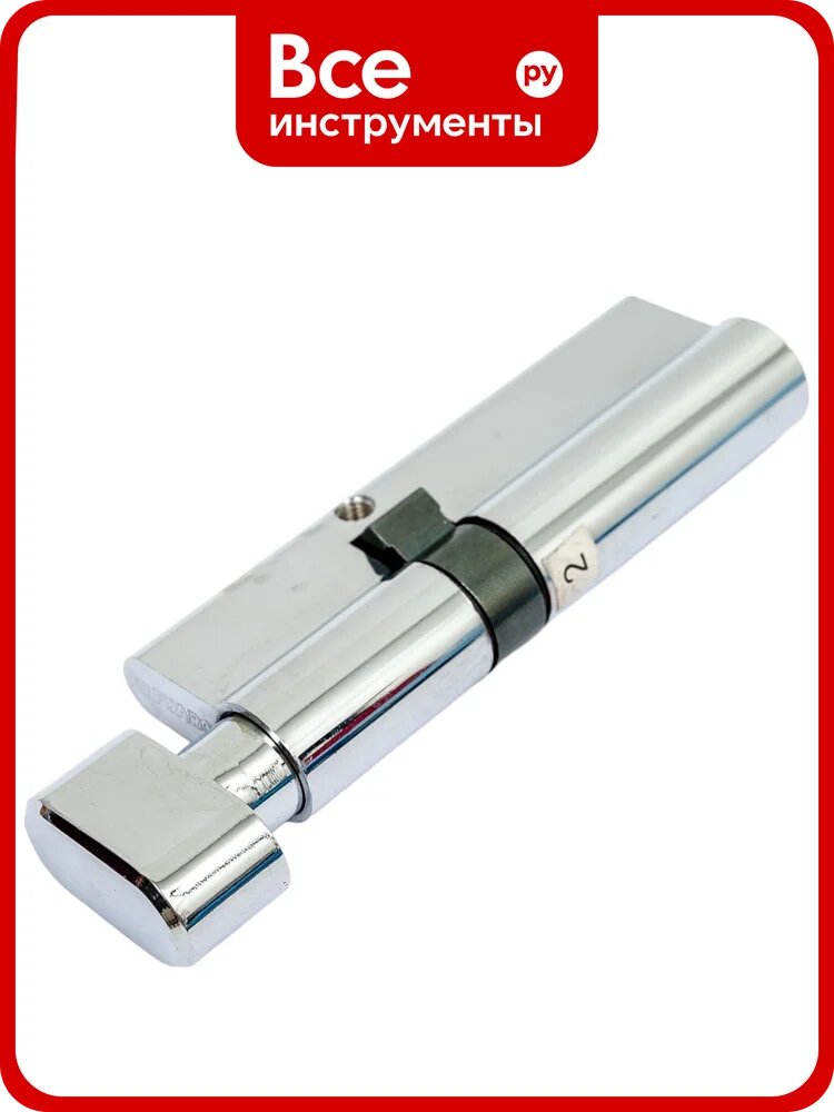 Цилиндровый механизм с вертушкой Fuaro 200 ZM 90 mm /50+10+30/ CP хром, 5 кл. 40365
