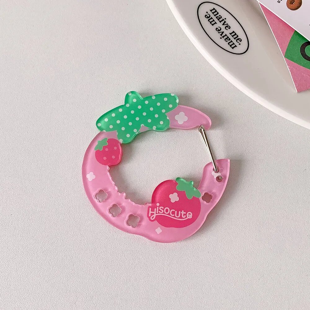 Non-branded Крючок декоративный для украшений Pink strawberry 1 шт.