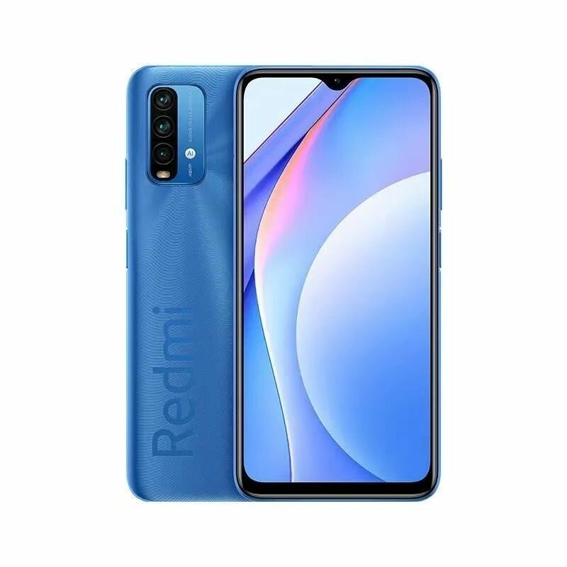 Redmi Смартфон Redmi Note 9T глобальный ROM смартфон 6000mAh аккумулятор Snapdragon 662 окта ядро 48MP камера разблокирован мобильный телефон 4/128 ГБ, Nano-SIM, синий