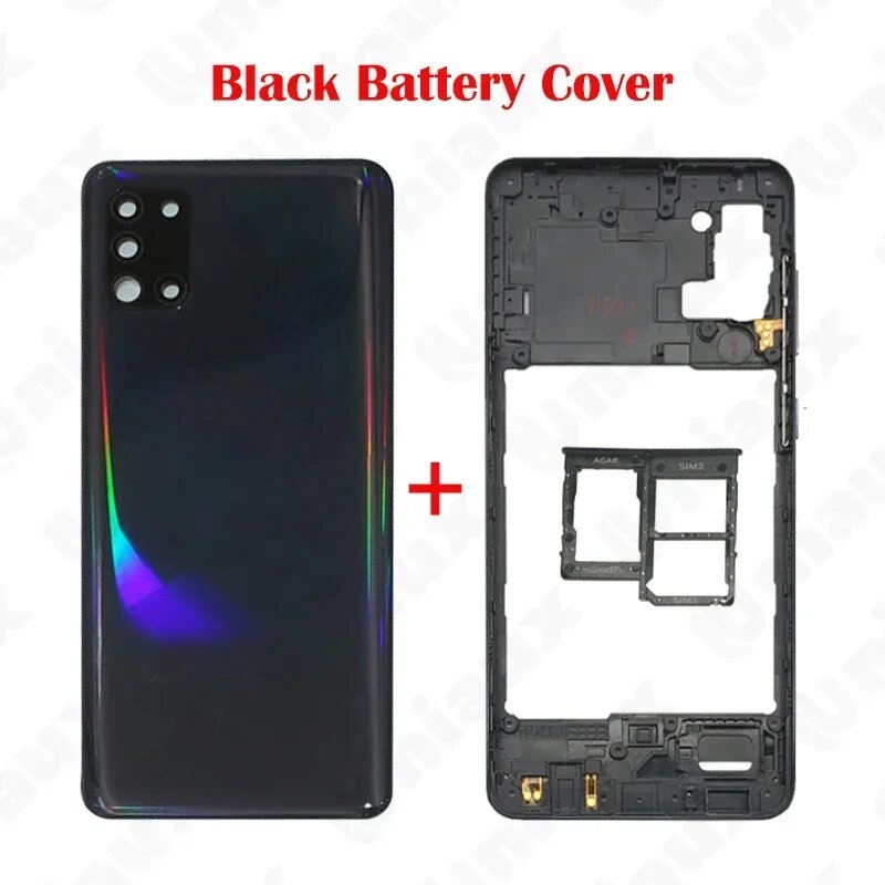 Задняя крышка Samsung Galaxy A31 Black A Set