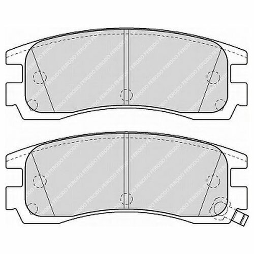 Комплект тормозных колодок chevrolet alero, impala, trans sport, opel sintra, cadillac allante, deville, eldorado, seville i, ii Ferodo FDB1264