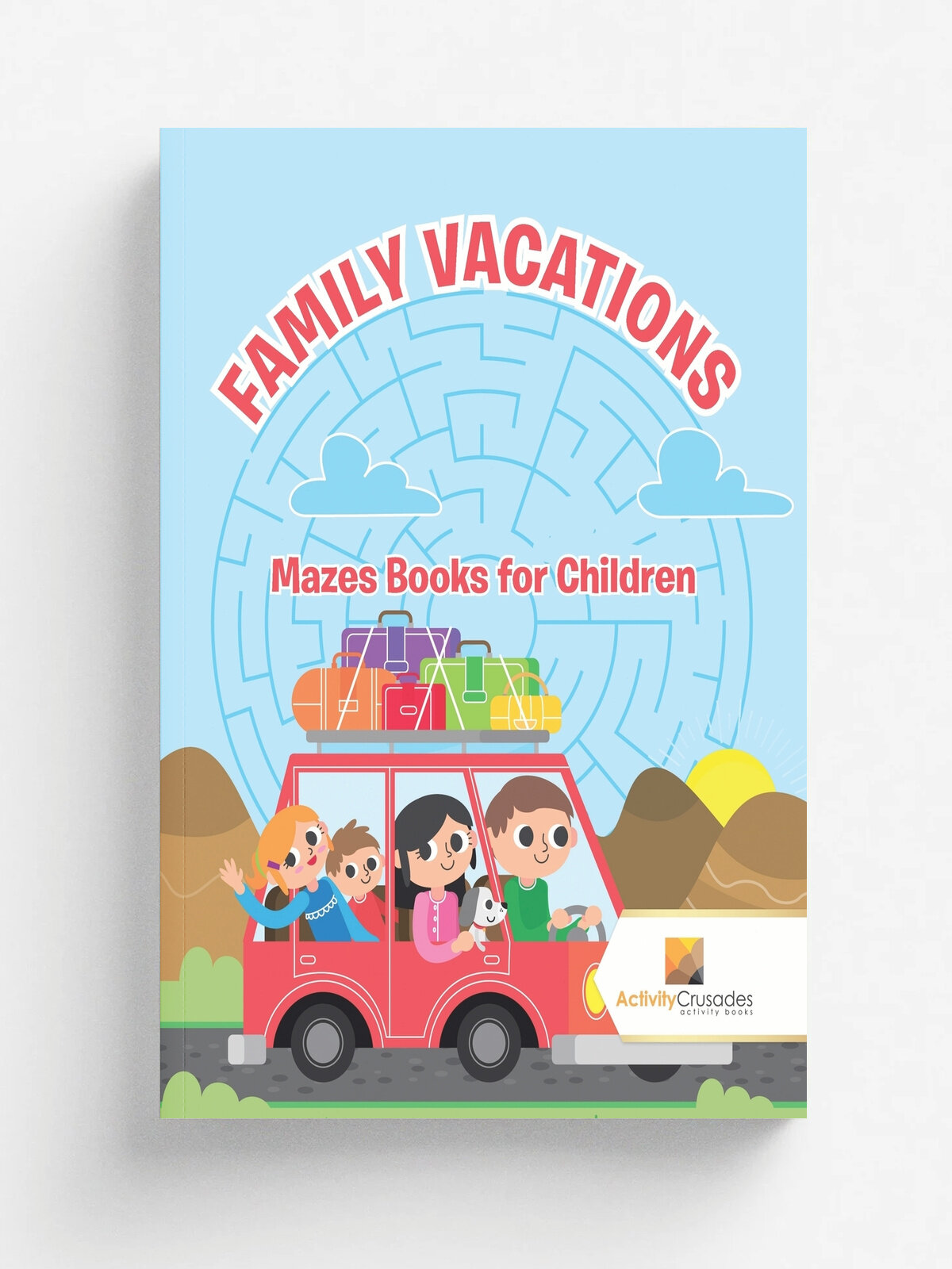 Family Vacations. Mazes Books for Children