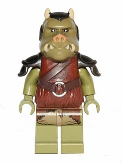Минифигурка Lego sw0405 Gamorrean Guard (Olive Green, Detailed)