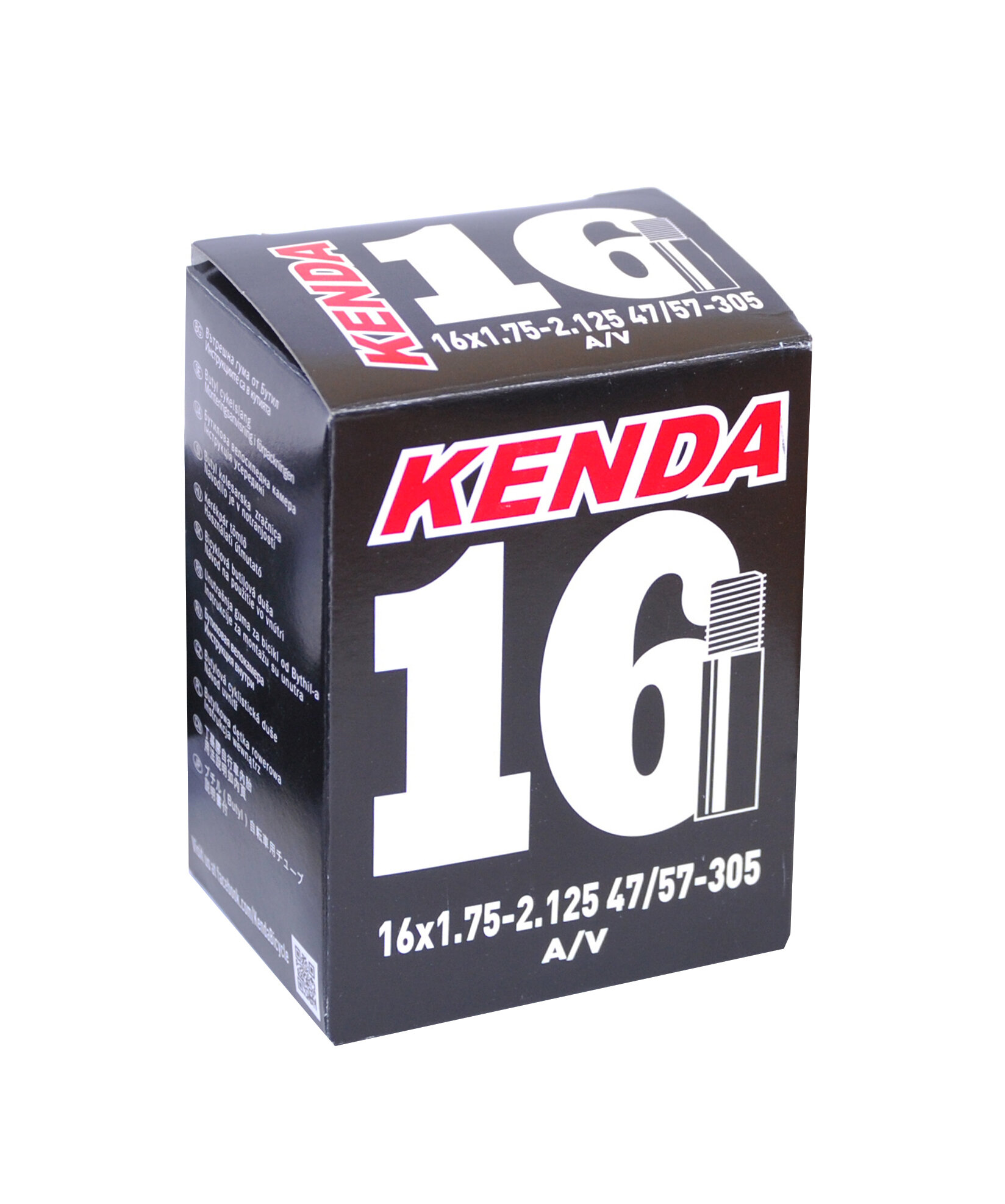 Камера для велосипеда 16x1.75-2.125 ниппель авто KENDA