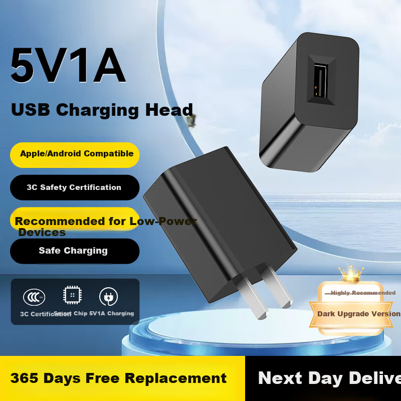 KOVL 5V 1A Черный универсальный USB-адаптер для зарядки Apple Huawei Xiaomi Samsung OPPO Android устройств