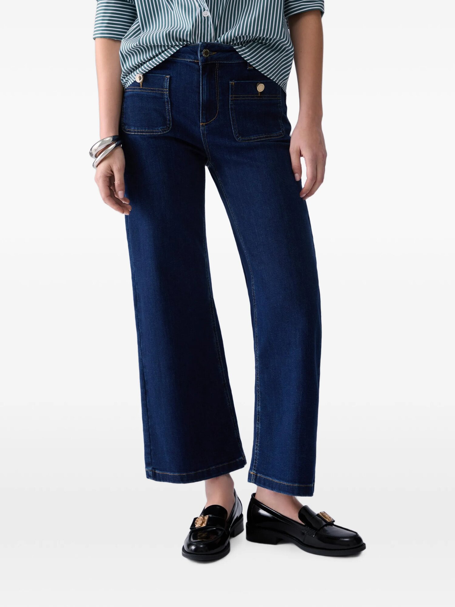 Джинсы LIU JO Cropped flare jeans, размер 34 — фото 1