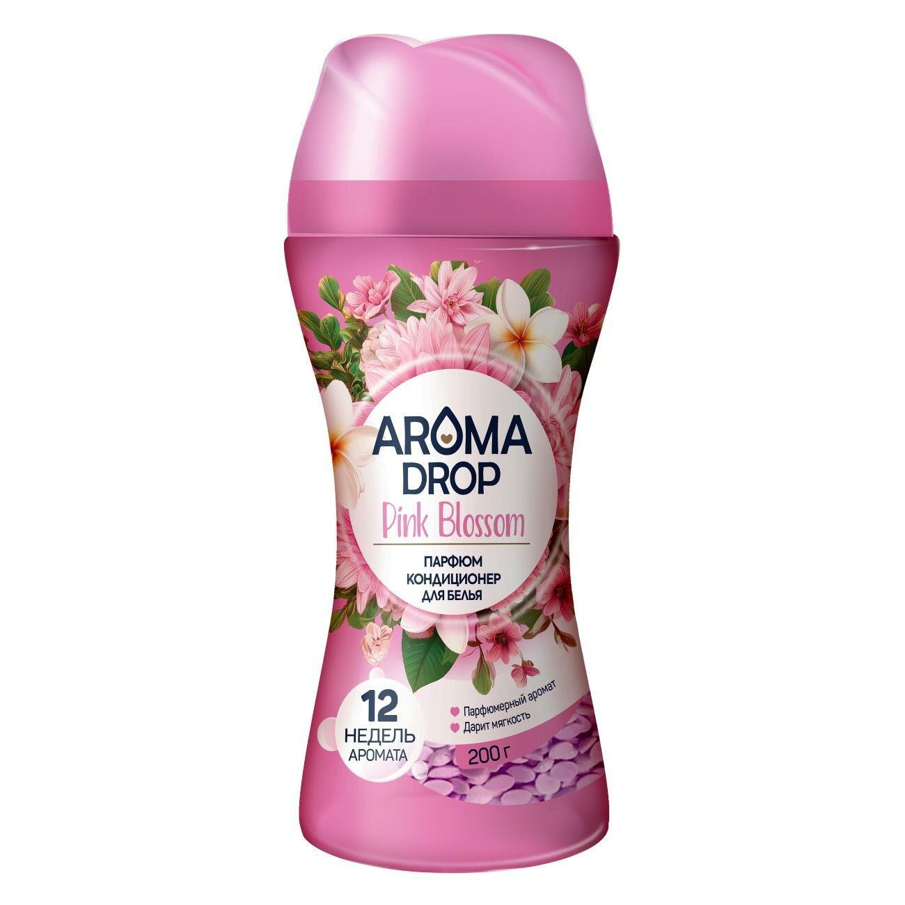 Кондиционер для белья AROMA DROP Розовое цветение, 200 г в гранулах