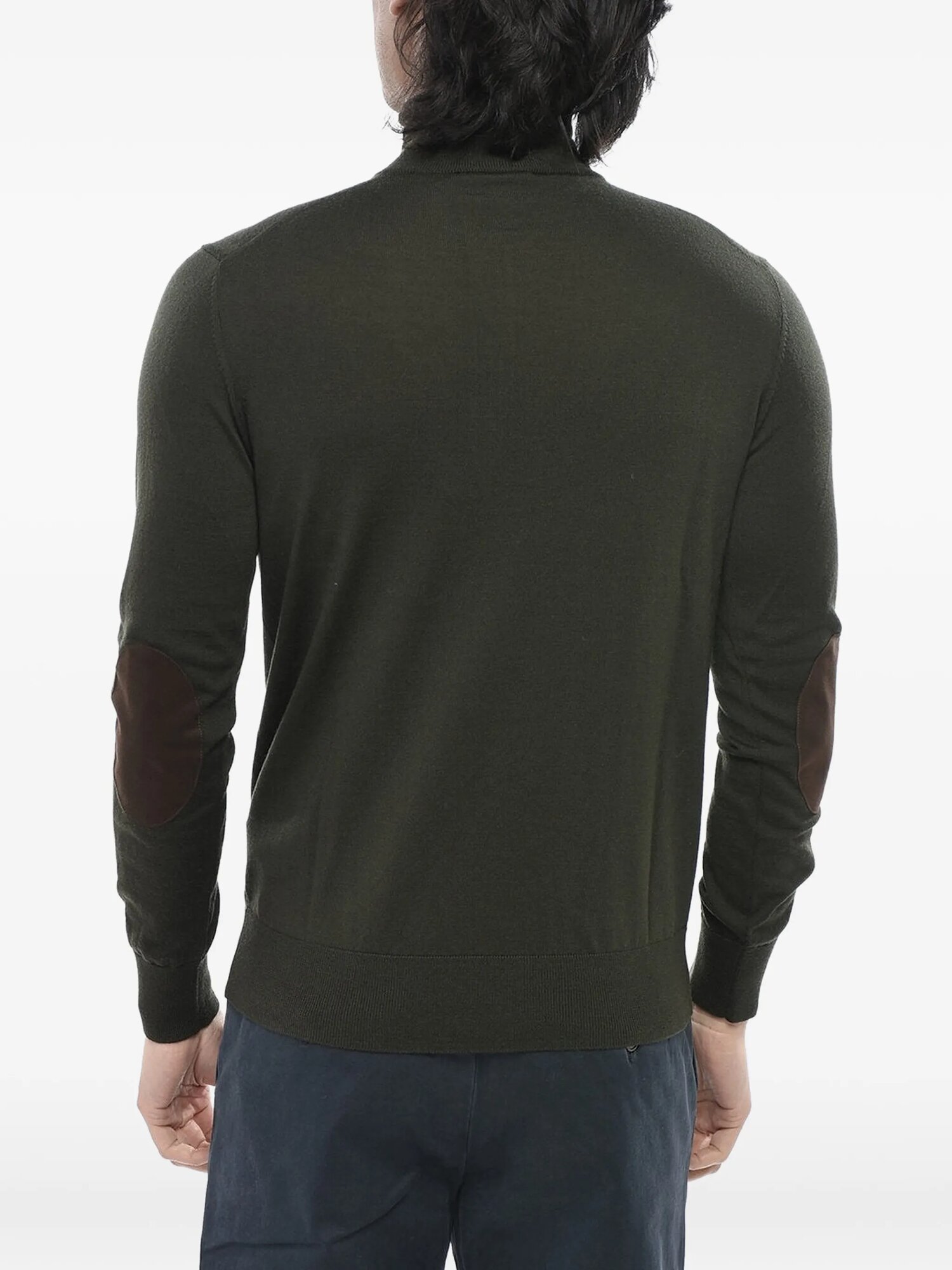 Рубашка Paolo Pecora Half-zip elbow-patchs polo shirt, размер 48 — фото 1