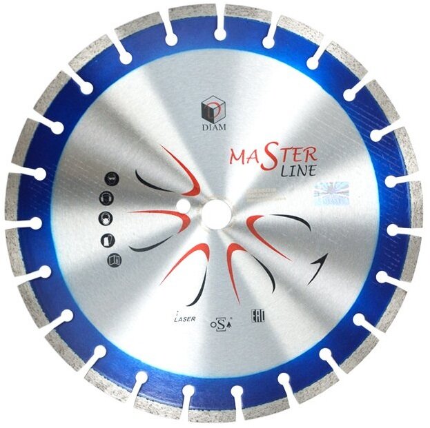 Диск алмазный сегментный Diam Master Line 450х25.4х3.4, железобетон, камень, кирпич, бетон
