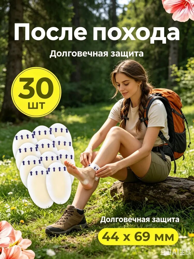 Гелевые пластыри для ног, 30 штук, защищают от натирания, снимают боль и дискомфорт
