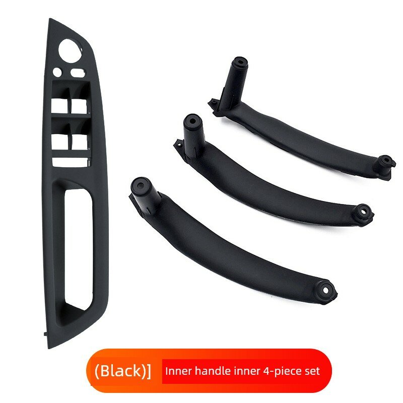 Черный комплект из 4 шт. внутренних ручек двери для BMW X5/X6 2007-2013, внутренняя сторона, заменяемая деталь