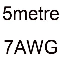 Гибкий медный провод 5 metre 7AWG, черный