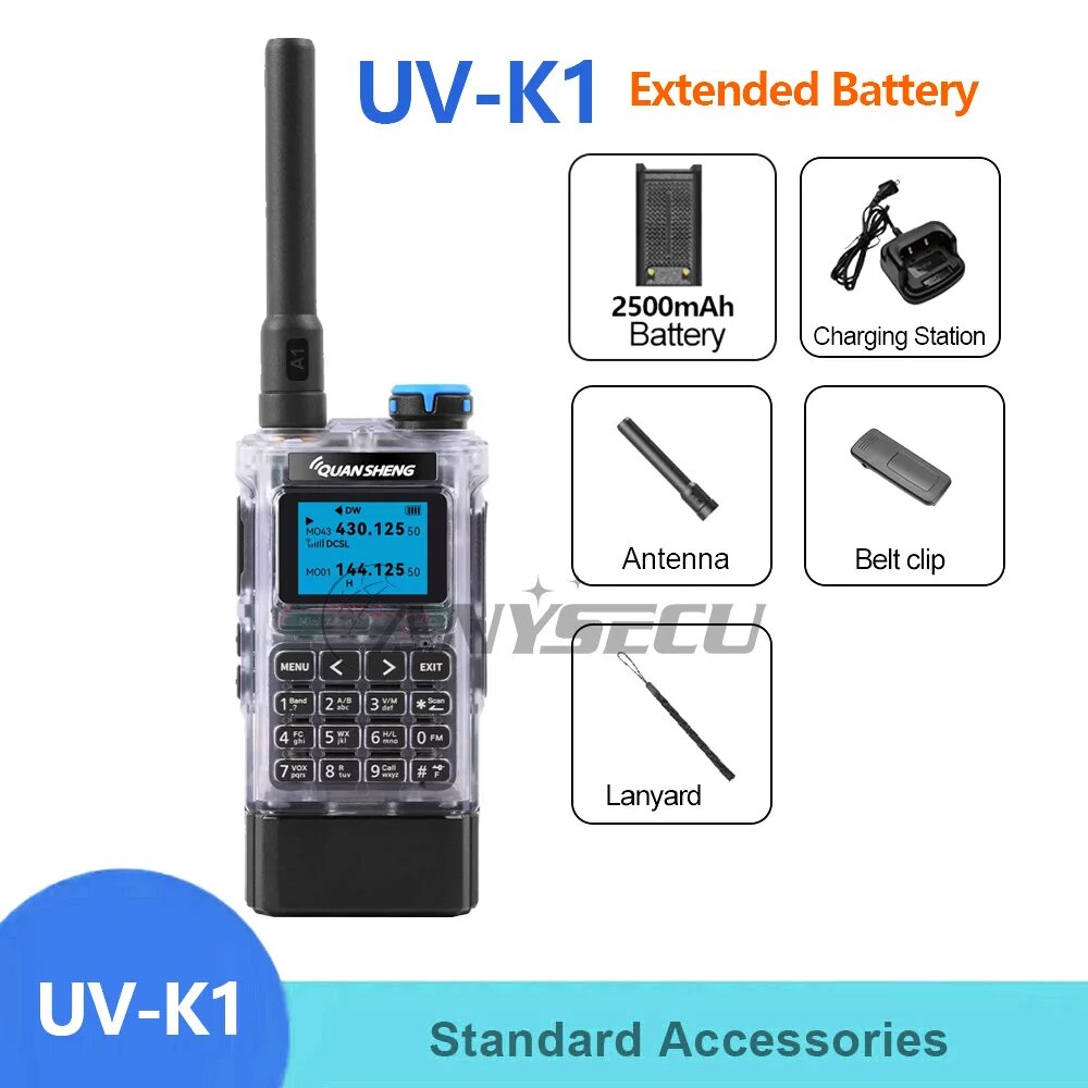 Рация Quansheng UV-K1 5 Вт 200 каналов UV-K1-2500