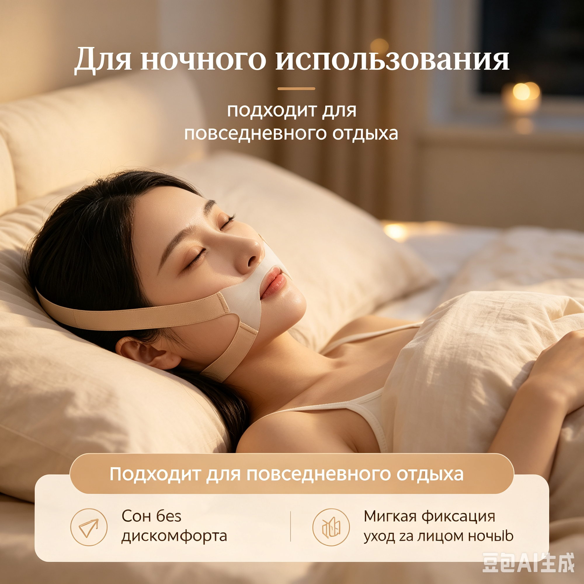 Ночная маска для поддержания овала лица