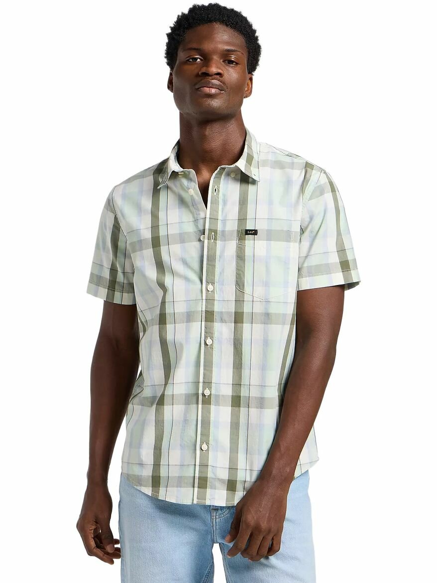 Рубашка Men Short Sleeve Button Down Shirt