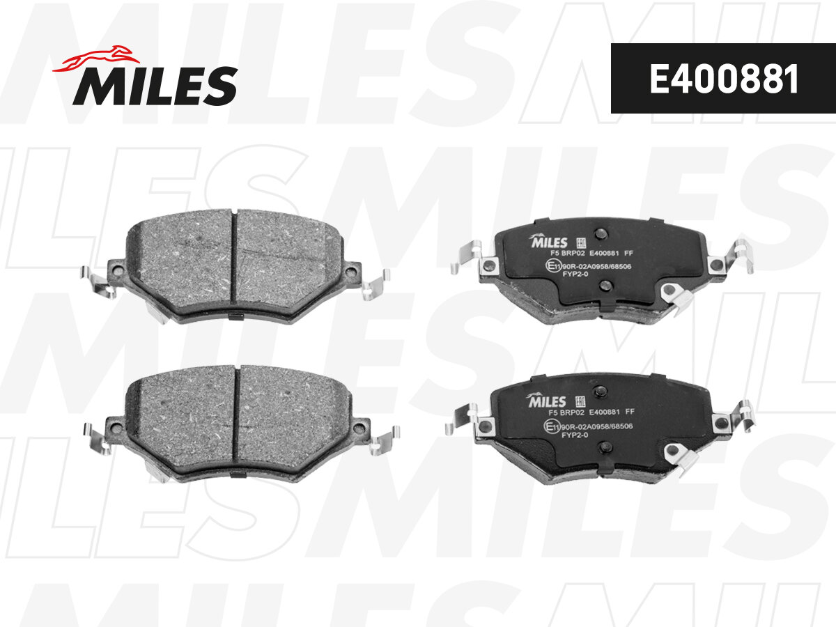 MILES Комплект тормозных колодок, дисковый тормоз JAC J7 / MOSKVICH MOSKVICH 6 (JAC J7) E400881
