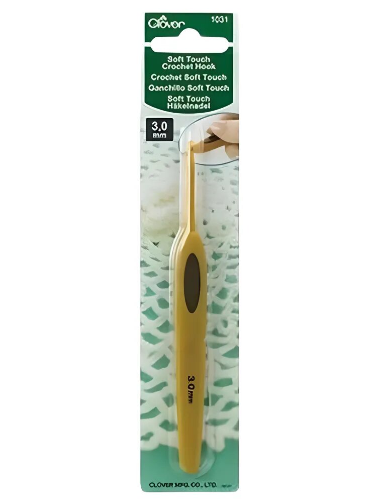 Clover Soft Touch вязальный крючок 3 мм