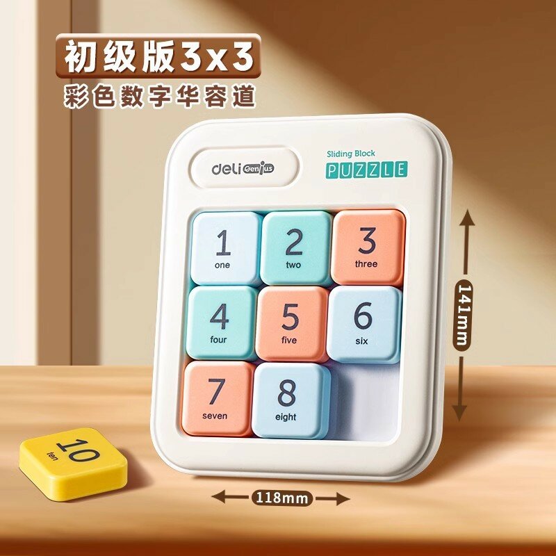 Магнитная числовая головоломка 3x3 для детей 3-5 лет, обучающая игра для развития когнитивных навыков