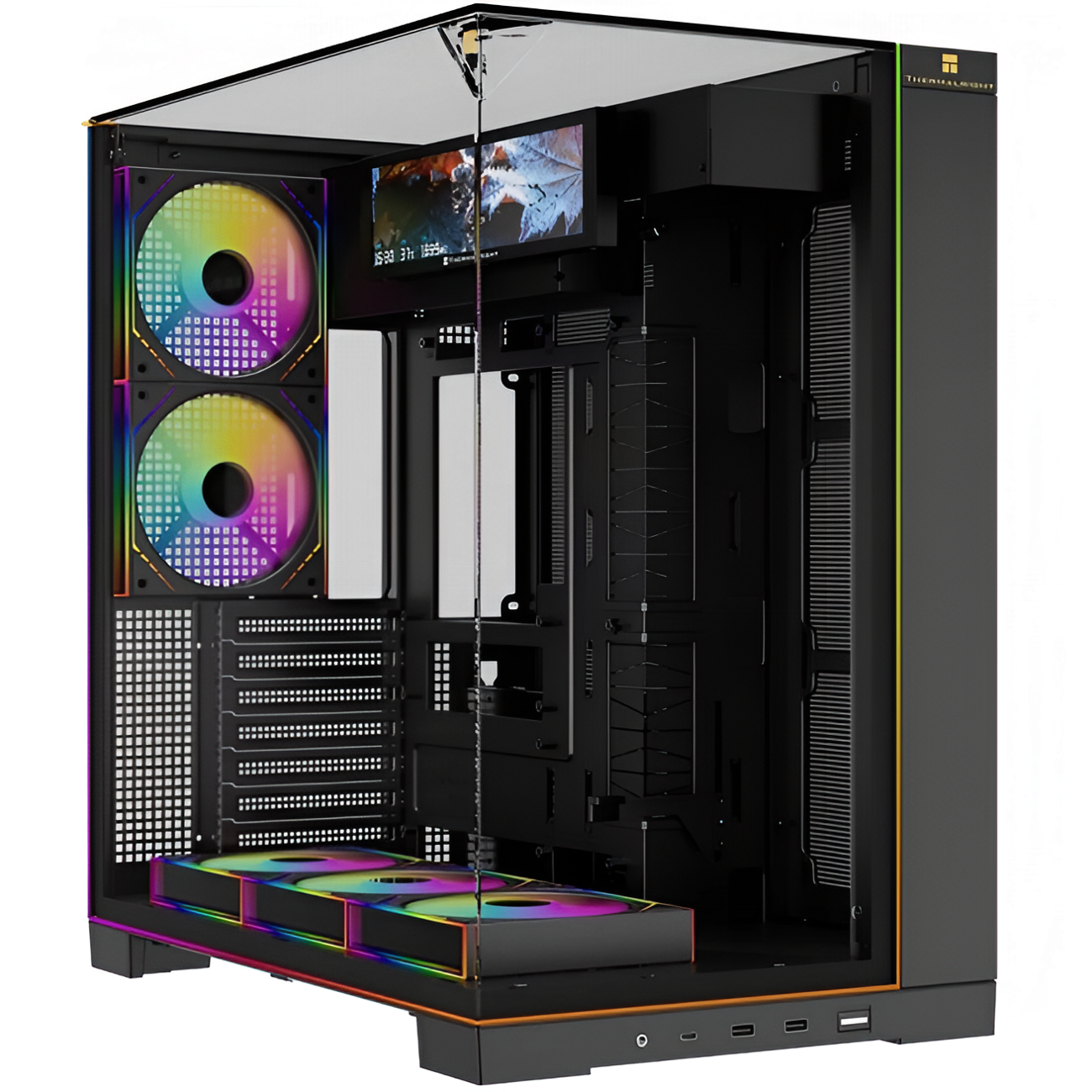 Корпус Midi-Tower Thermalright TR-A70 FanUB TG, черный (TRA70FUBB)