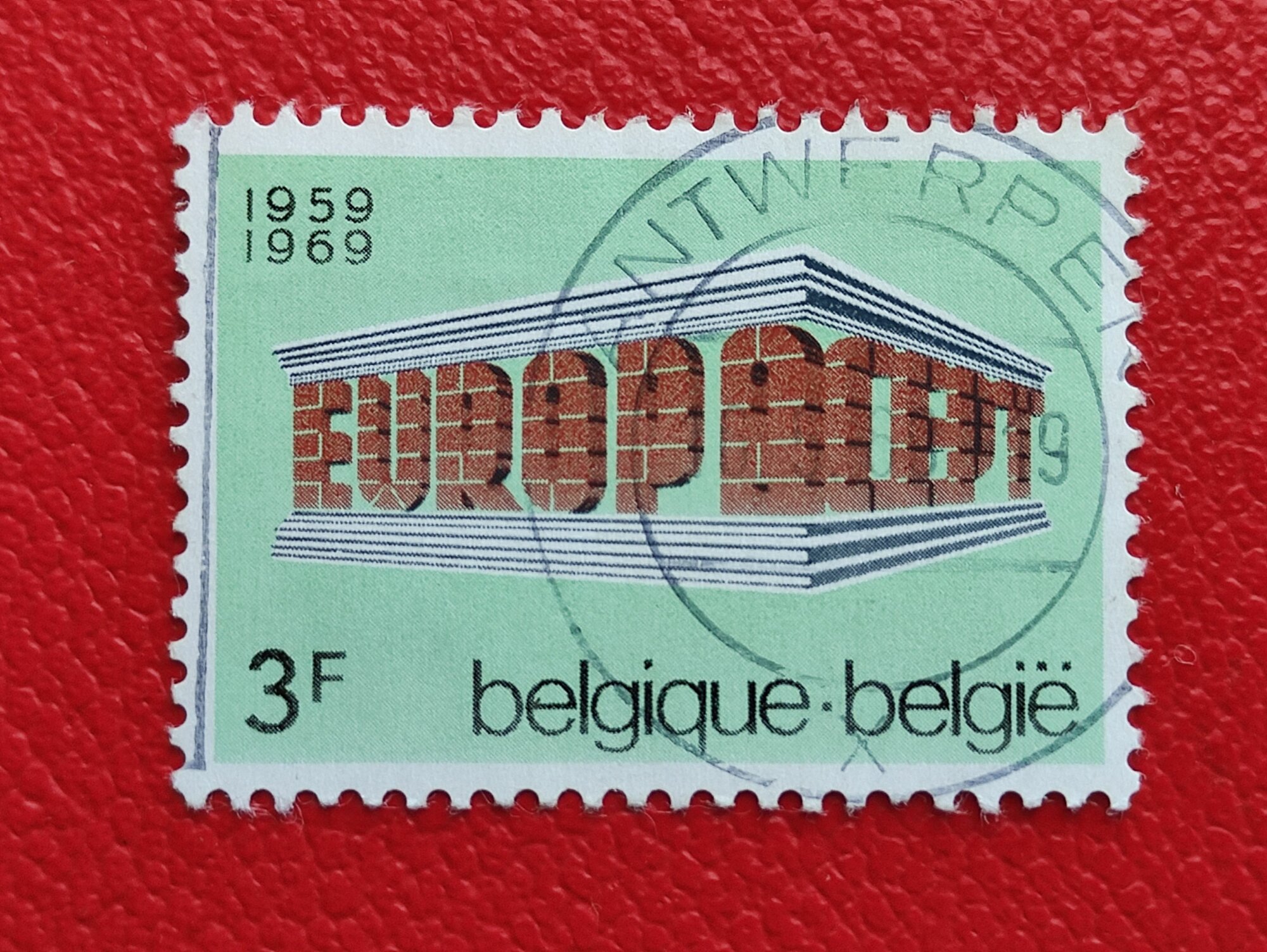 Марки Бельгия 1969. Европейские марки. Гашение. Редкость - см фото