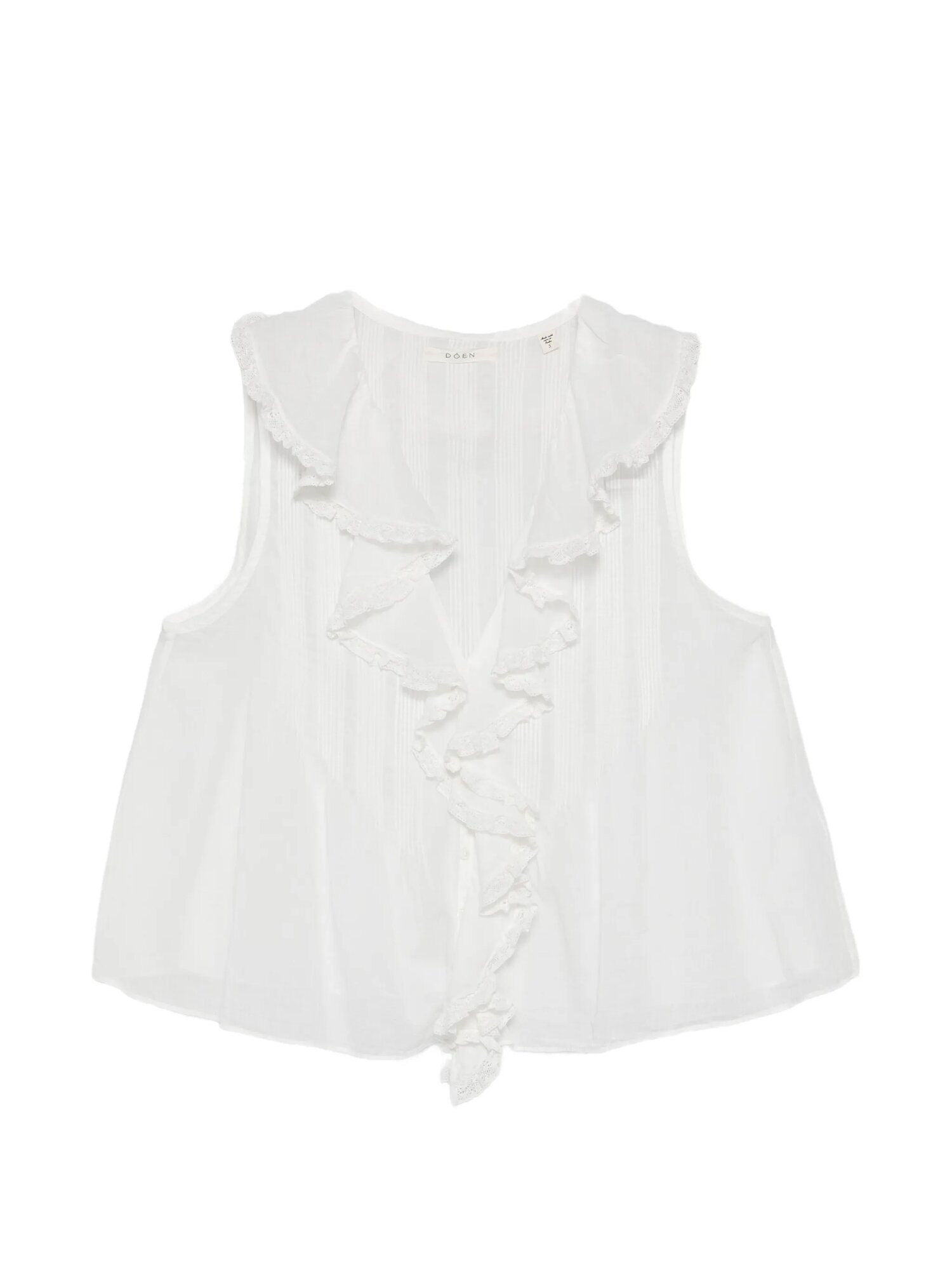 Топ Hilda ruffle-trimmed top