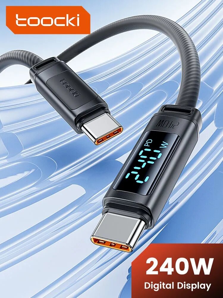 Toocki Кабель для мобильных устройств USB Type-C, 1 м, черный