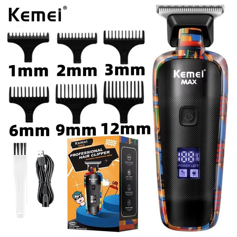 Электрический триммер Kemei KM-MAX5090 для лица и бороды KM-5090