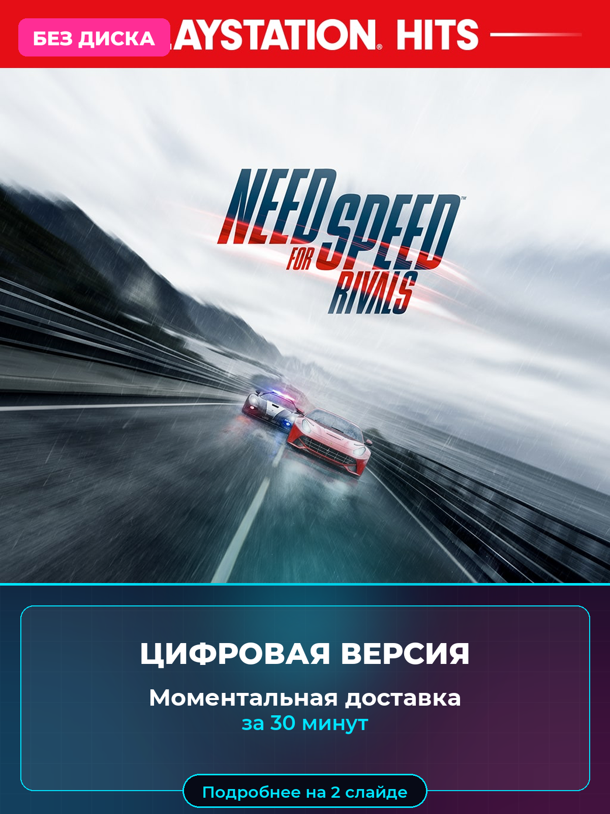 Need for Speed Rivals на PS4 и PS5, цифровая версия, навсегда