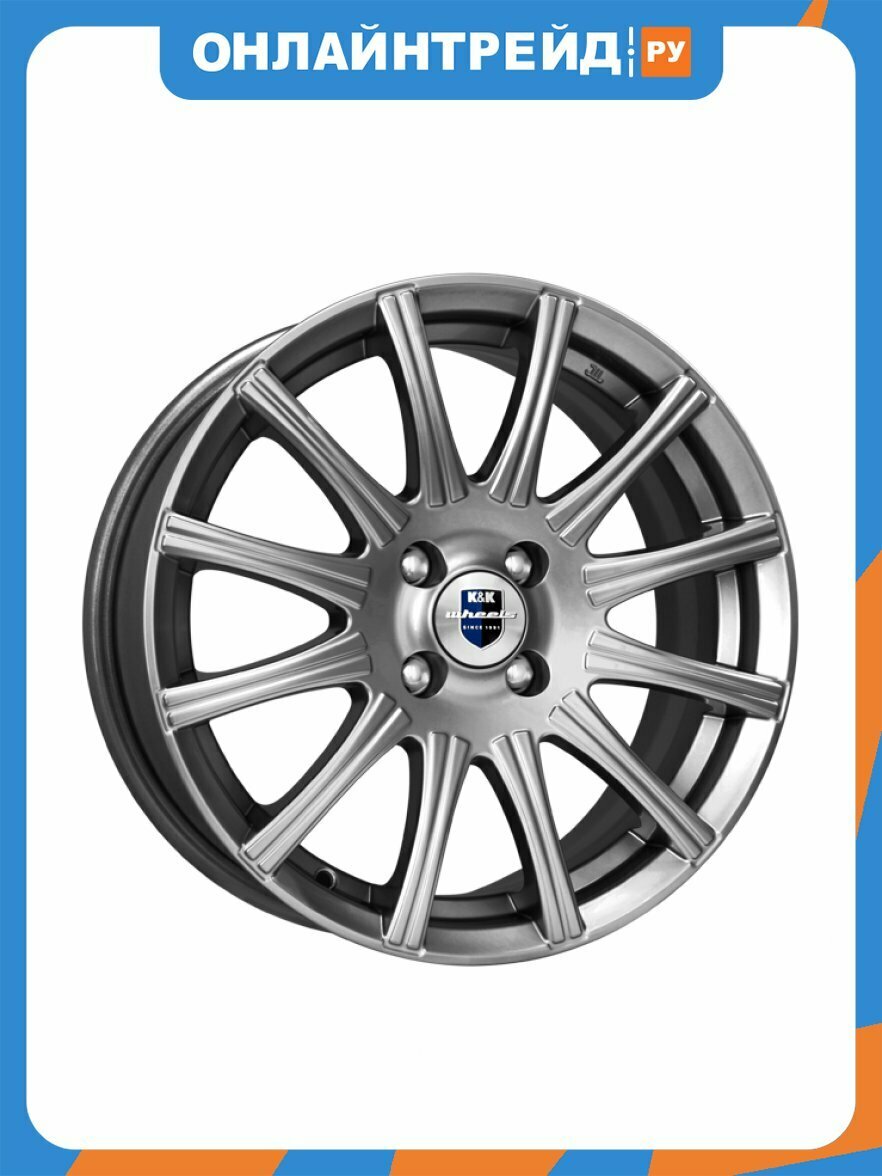 Диск K&k Сиеста 5x13/4x98 D58.5 ET38 дарк платинум