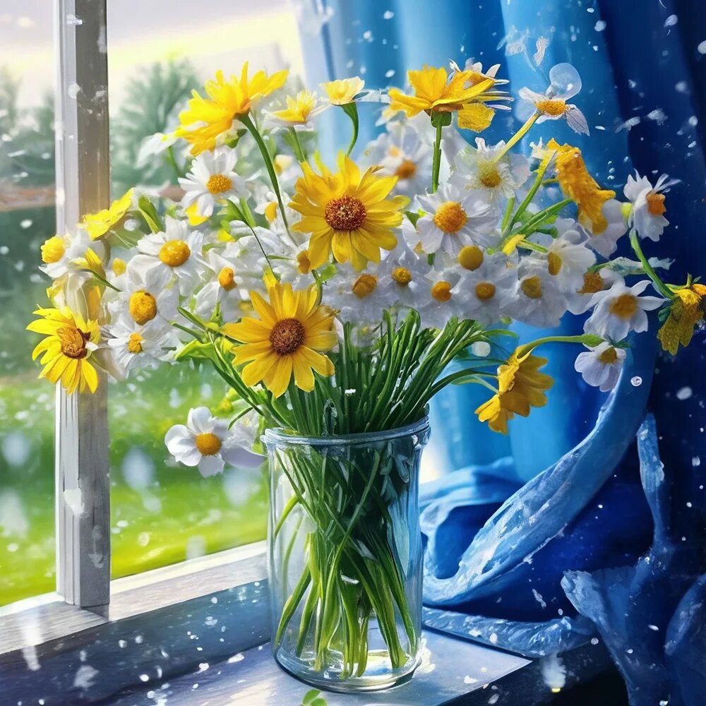 Вышивка крестом Flower Cross-Stitch 11CT 30x30 см
