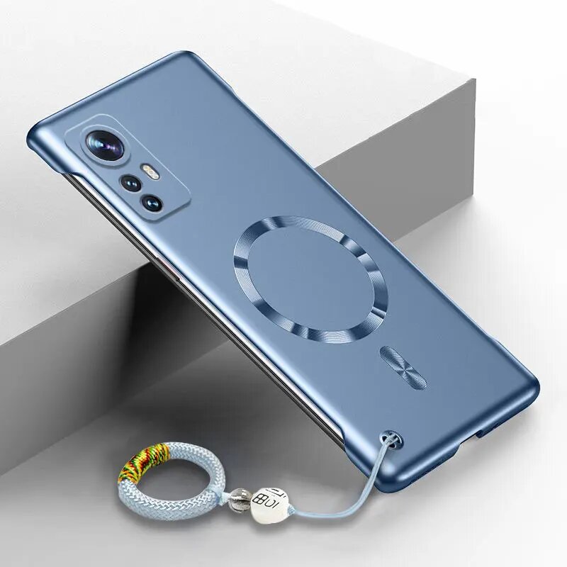 Магнитный чехол Lucky Ring Fundas Magsafe Xiaomi 12 Blue
