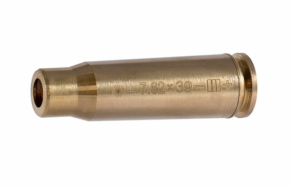 Лазерный патрон ShotTime ColdShot калибр 7.62х39, латунь, лазер красный
