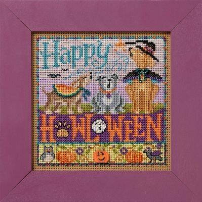 MH142626 Happy Howl-oween (2026) Набор для вышивания Mill Hill (с пластиковой пуговицей)