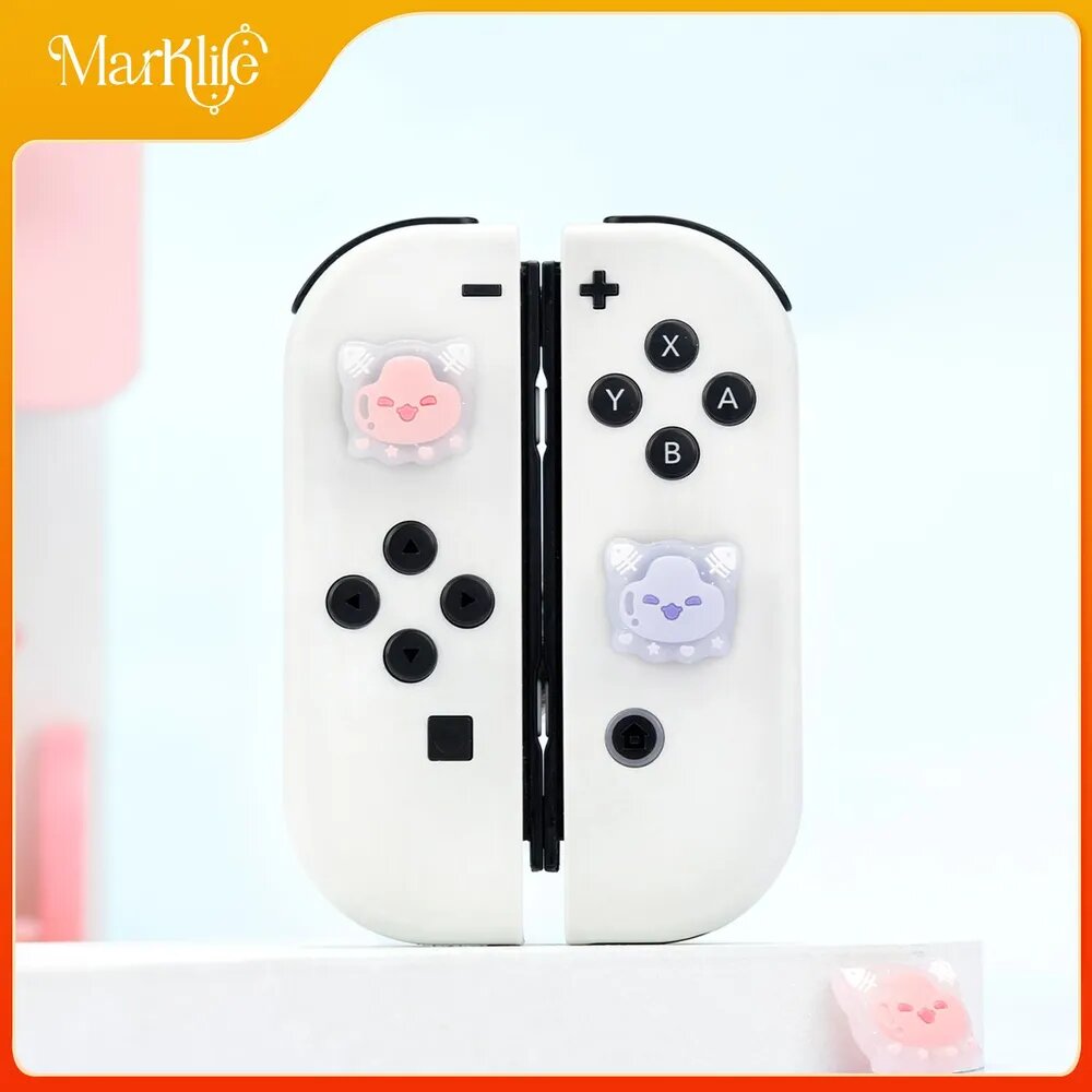 Крышка джойстика для Nintendo Switch, Lite, Oled 4 шт(Антискользящие насадки / Thumb Grips / на геймпад контроллер Нинтендо Свитч)