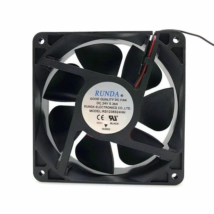 RUNDA RS1238S24H DC24V 0.36A 12CM 12038 2 провода вентиляторы -