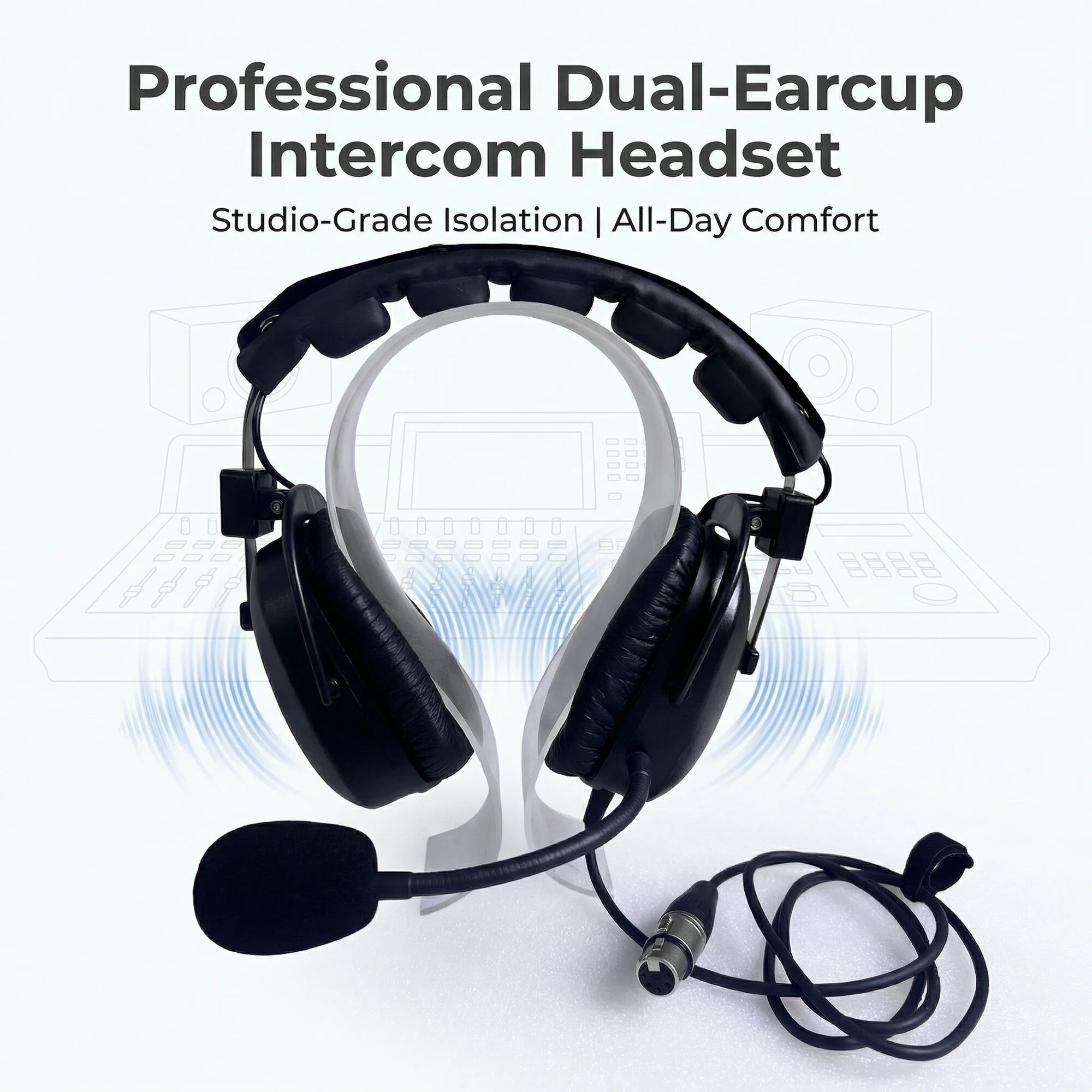 TELIKOU HD-102 Черная студийная гарнитура XLR-5M