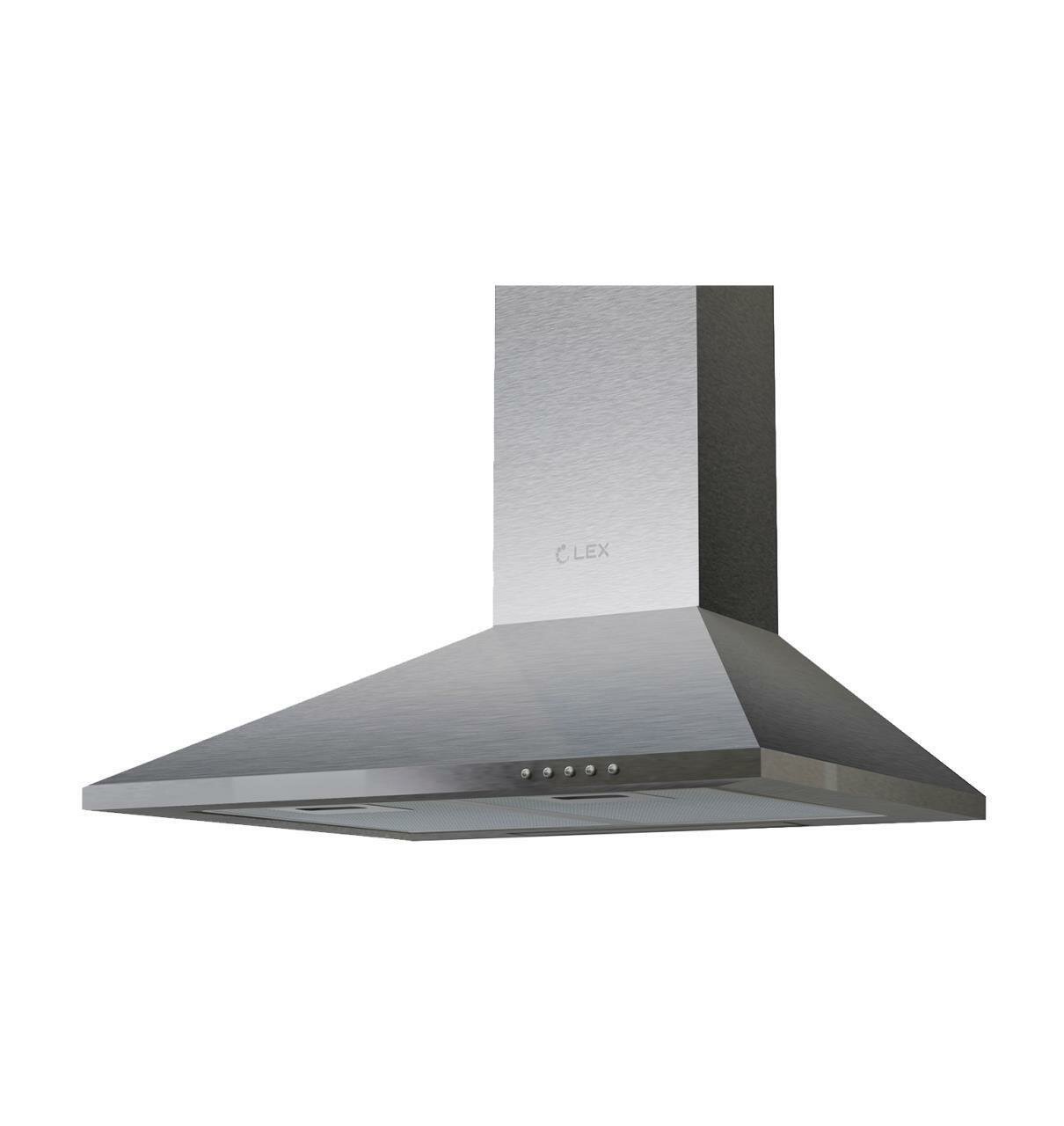 Вытяжка кухонная 50 см Купольная LEX Basic 500 Inox, серебристый. Товар уцененный