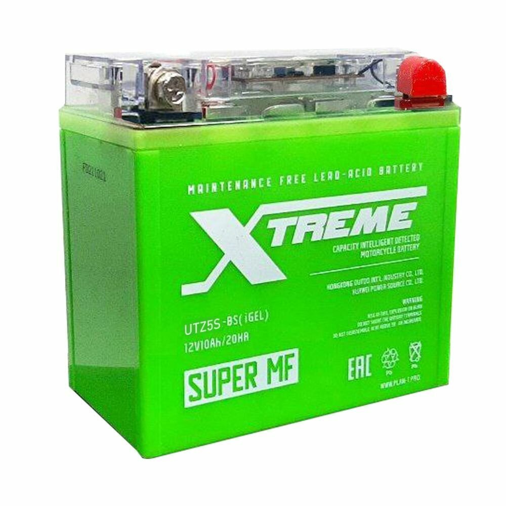Мото аккумулятор Xtreme UTZ5S-iGEL (12В 5Ач 55А 113х70х85мм) обр. пол.