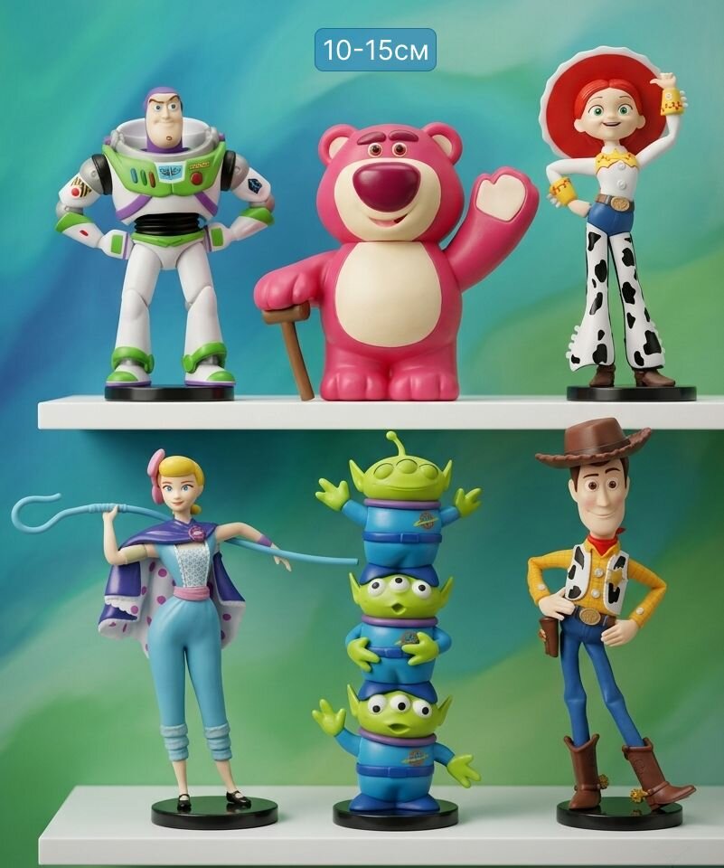 Набор фигурок История Игрушек Базз Лайтер / Buzz Lightyear 6шт (10-15см, пакет)