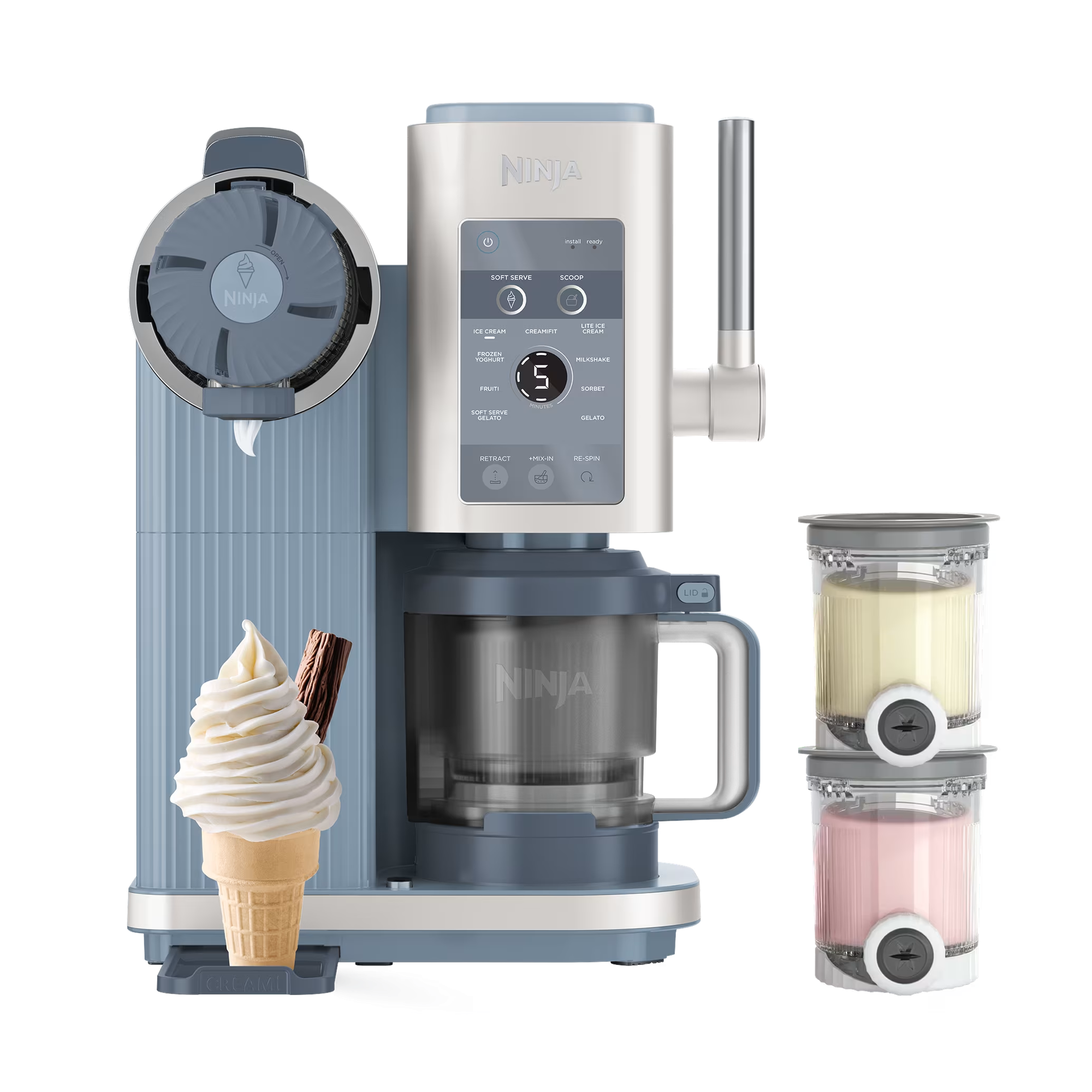 Мороженица Ninja CREAMi Scoop & Swirl 13-в-1 NC702EU