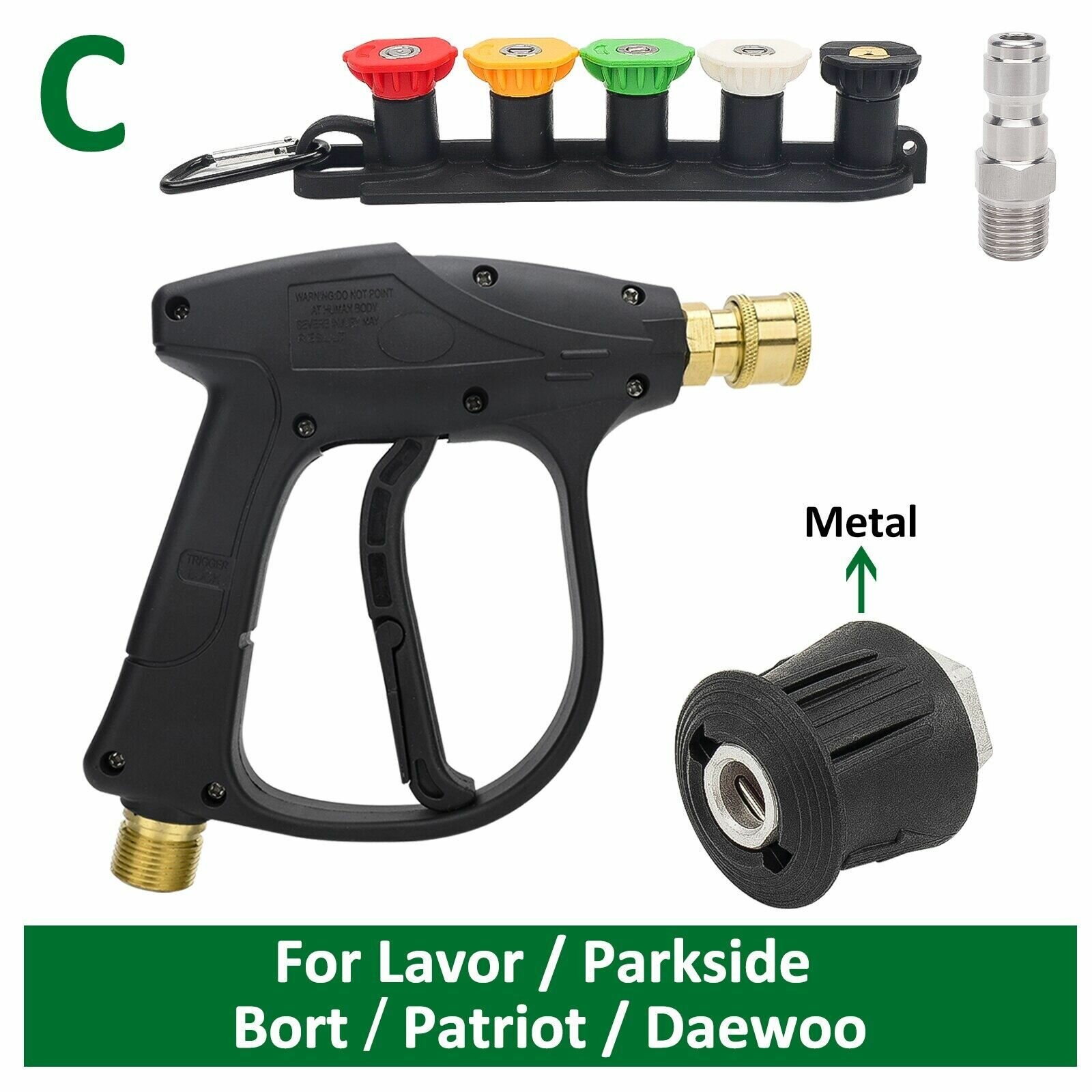 Водяной пистолет для мойки высокого давления для форсунок Karcher Nilfisk Parkside Bosch Быстроразъемный разъем