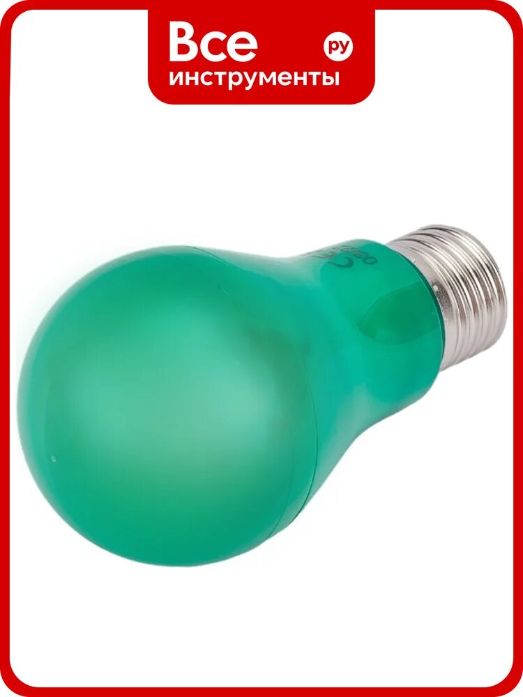 Светодиодная лампа Ecola classic LED color 8,0W A55 220V E27 Green Зеленая 360 композит 108x55 K7CG80ELY