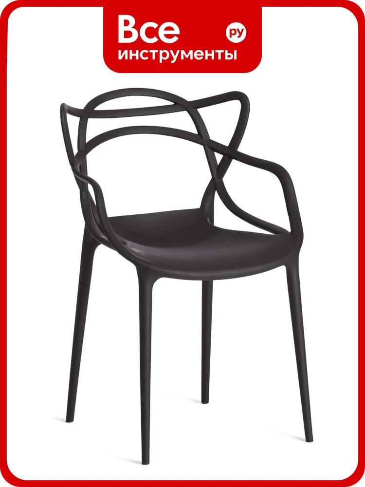 Комплект стульев Tetchair 2 шт. Cat Chair (mod. 028) пластик, 53x59x82,5 см, черный 24290