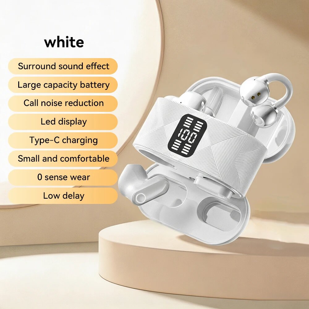Bluetooth-наушники-клипсы Couple's Hi-Fi Белый, White