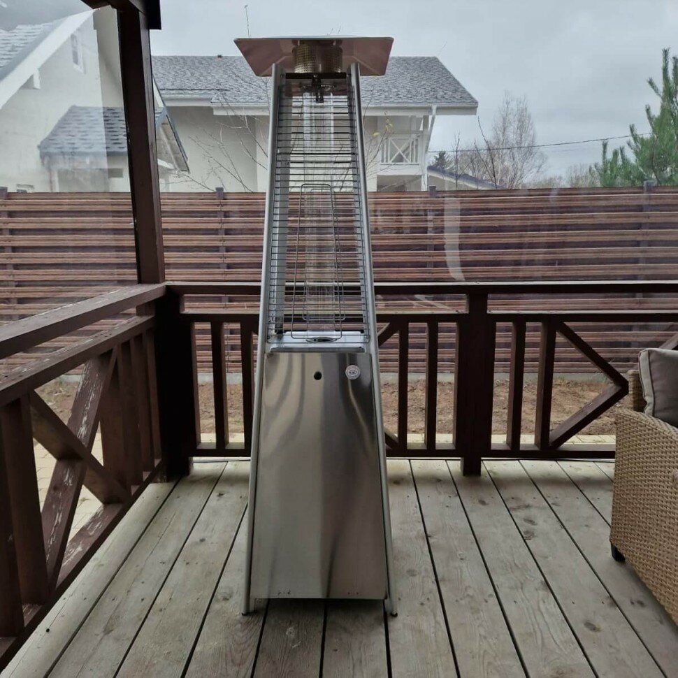 Уличный газовый обогреватель WWT 13I Stainless steel mini 1.8m