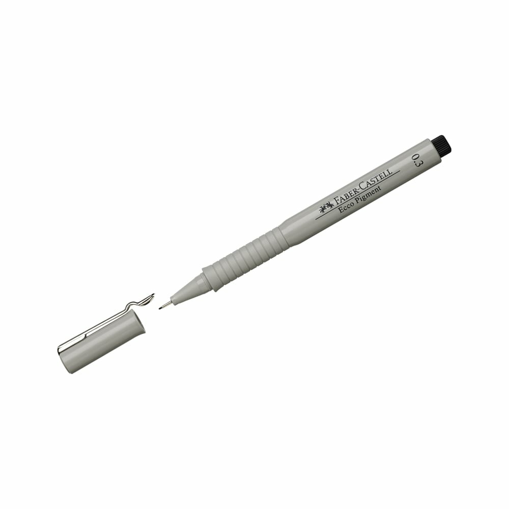 Капиллярная ручка Faber-Castell Ecco Pigment черная, 0.3 мм 166399