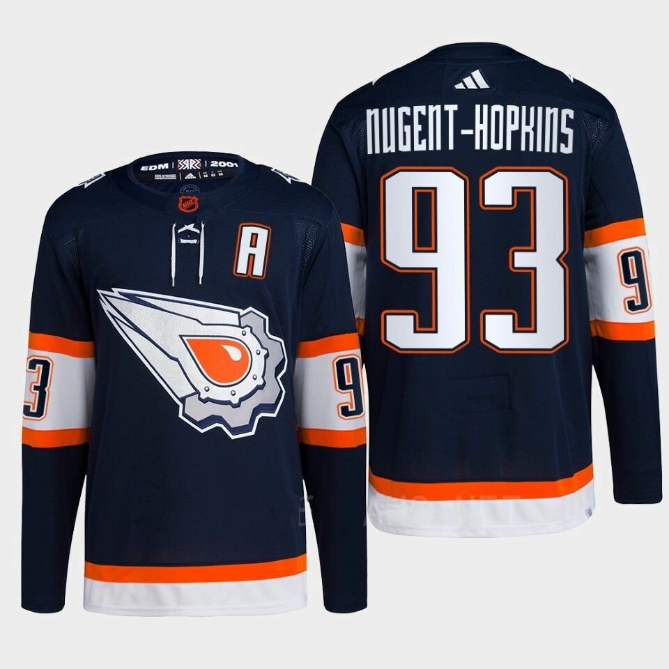 NHL джерси хоккейная Эдмонтон Ойлерз Edmonton Oilers Hockey Jersey 93 Ryan Nugent-Hopkins игровая джерси номер 93 хоккейная форма